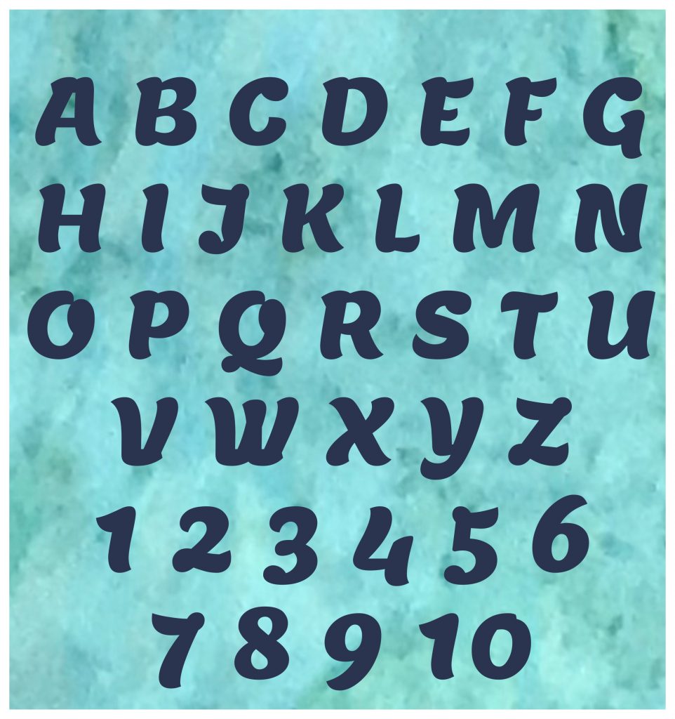 2 ½” Letter Stencils Made of Mylar - Artfully Quilted Design®